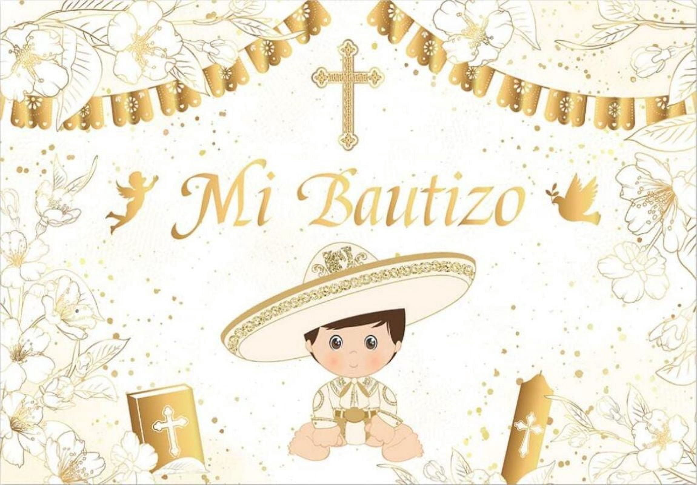 God Bless Baptism Photography Backdrop Board Floral Background Custom ...