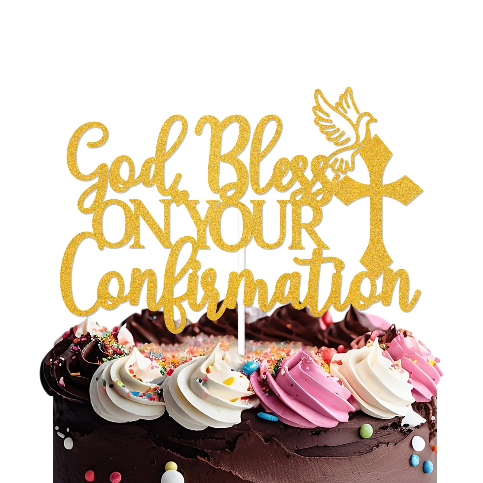 God Bless On Your Confirmation Cake Topper MDH1- First Confirmation ...