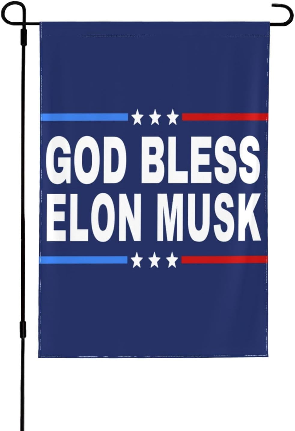 God Bless Elon-Musk 12x18 Garden Flag Double Side Banner No Flagpole ...