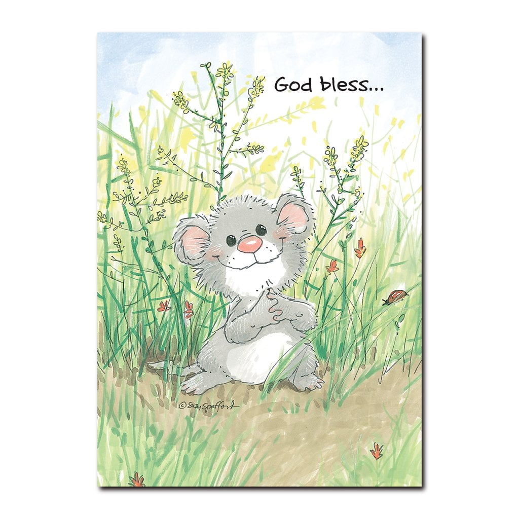 God Bless Mouse Friendship Greeting Card - Walmart.com