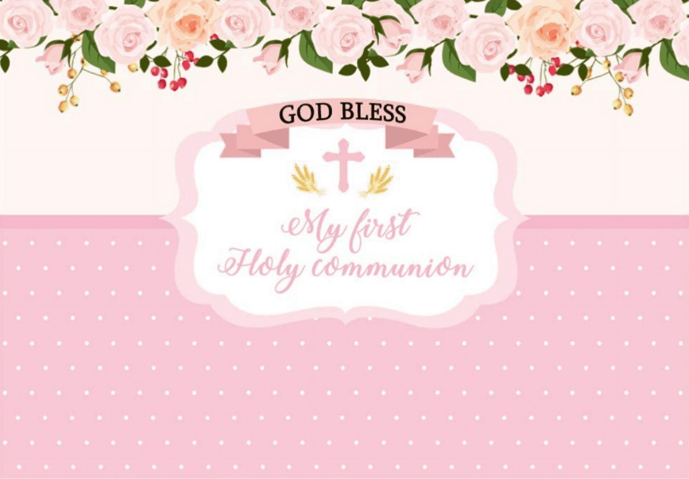 God Bless Photography Backdrop Communion Backdrop Banner Baby Shower ...