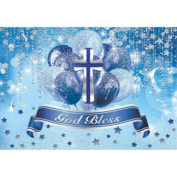 God Bless Photography Backdrop Communion Backdrop Banner Baby Shower ...