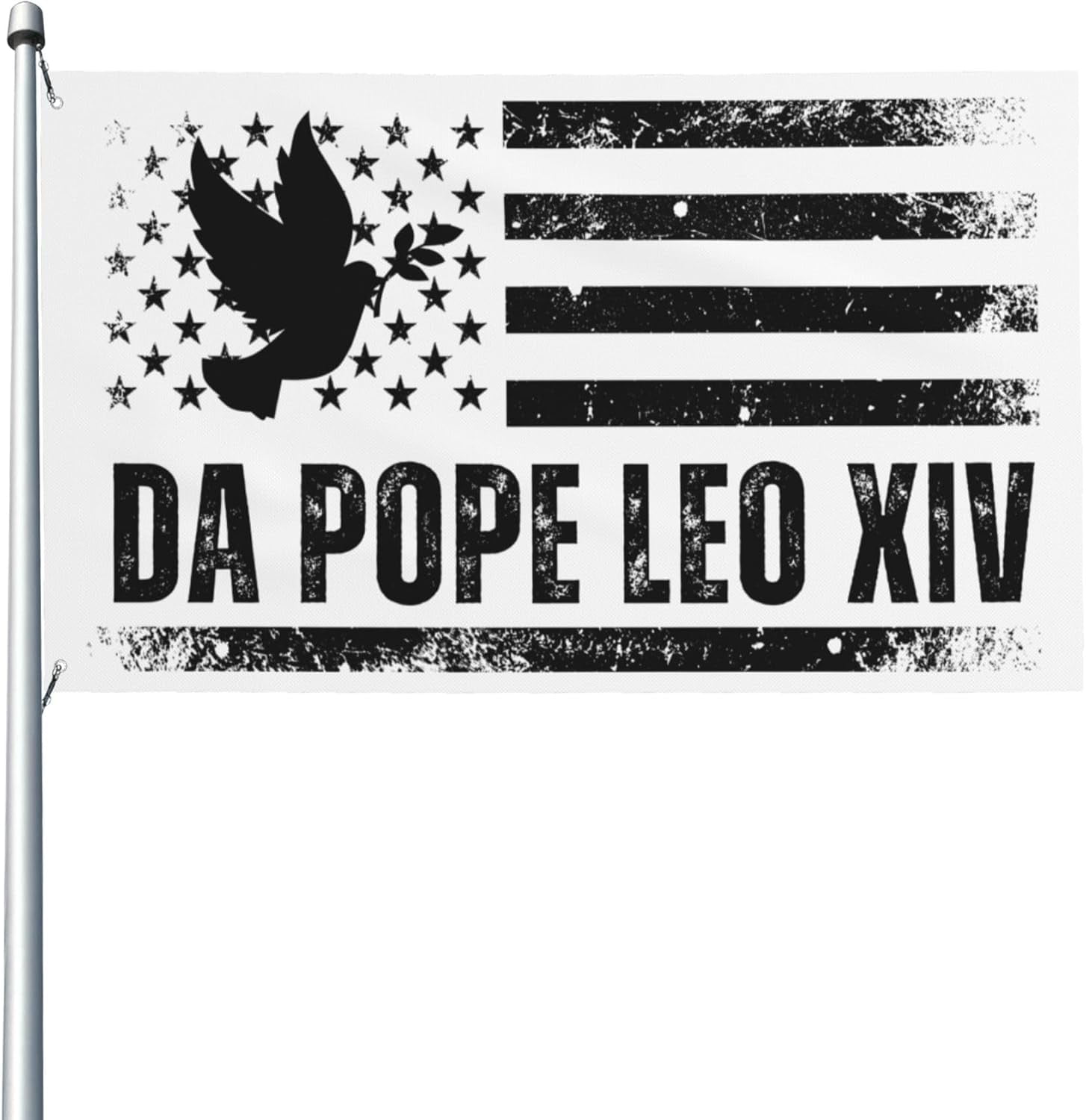 God Bless Pope-Leo-Xiv flag Da-Pope From America Yard Flag 3x5 Garden Banner With 2 Grommets ...