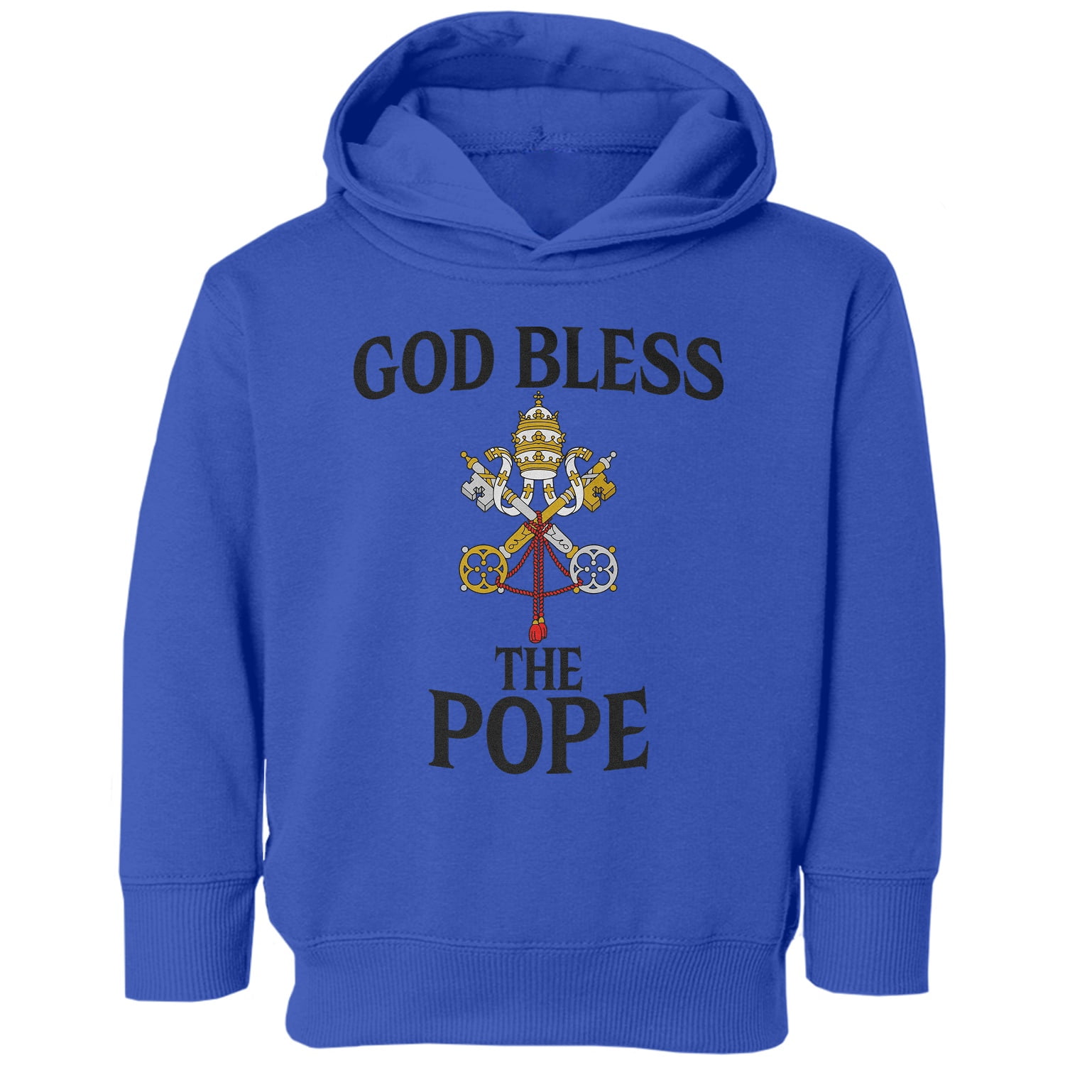God Bless The Pope - Pope Leo XIV Tribute Toddler Hooded Sweatshirt ...