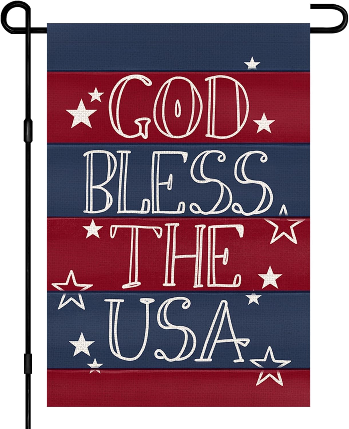 God Bless The USA 4th of July Patriotic Garden Flags for Outside Double ...