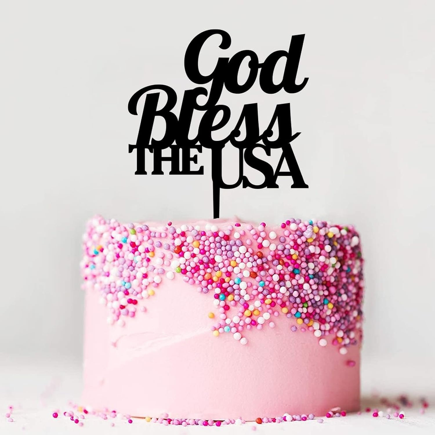 God Bless The USA Independence Day Cake Topper Celebration Independence ...