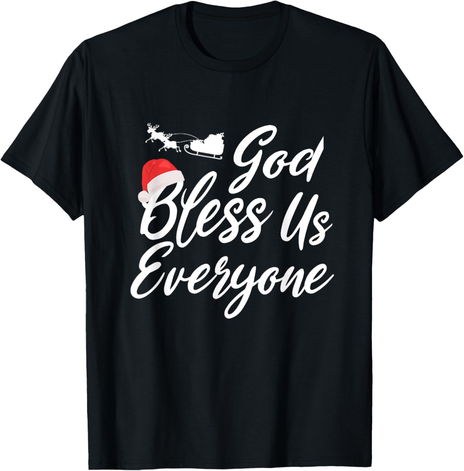 God Bless Us Everyone A Christmas Carol Tiny Tim T-Shirt men and women ...