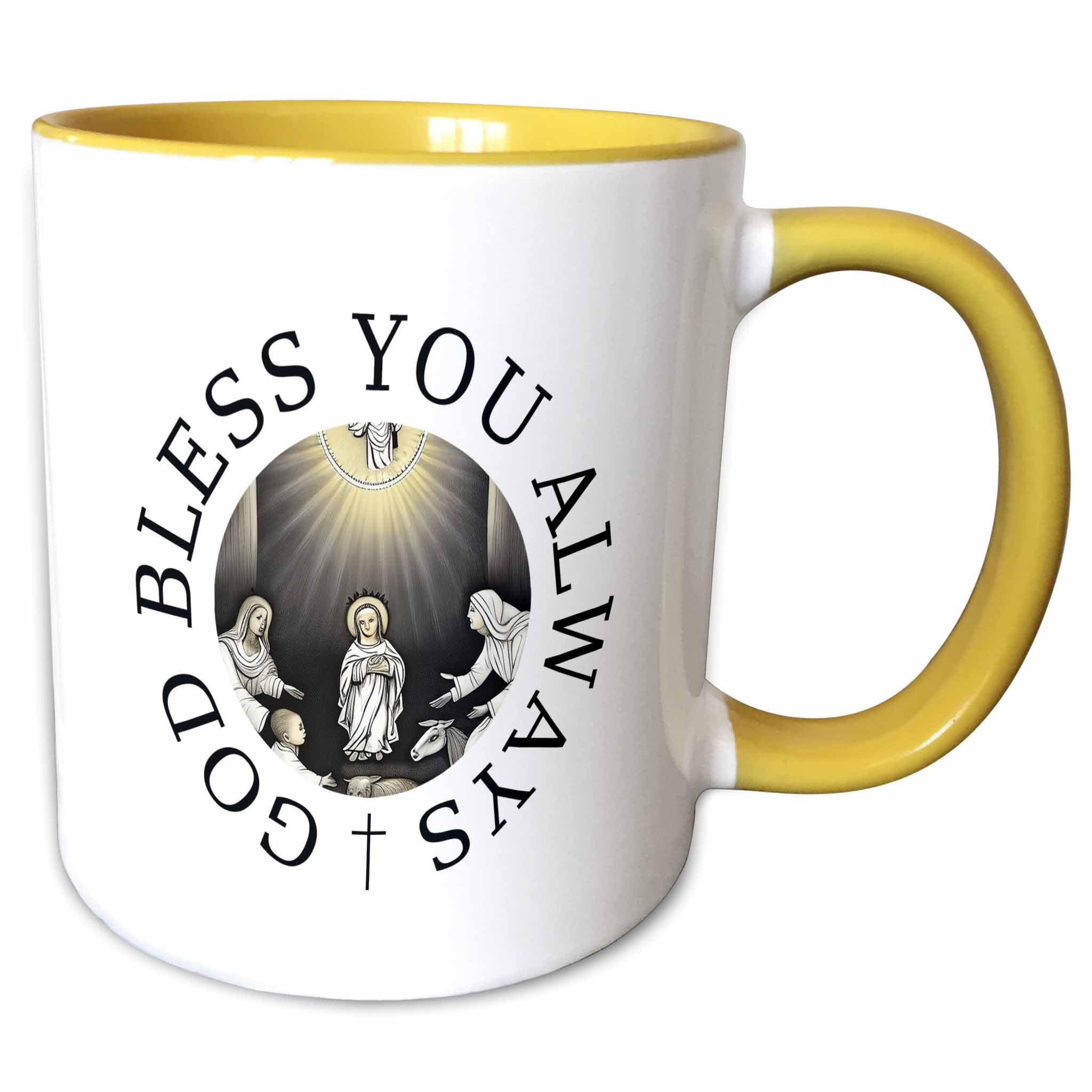 3drose, God Bless You Always Text, Ai Made Image of Mary, Star of ...