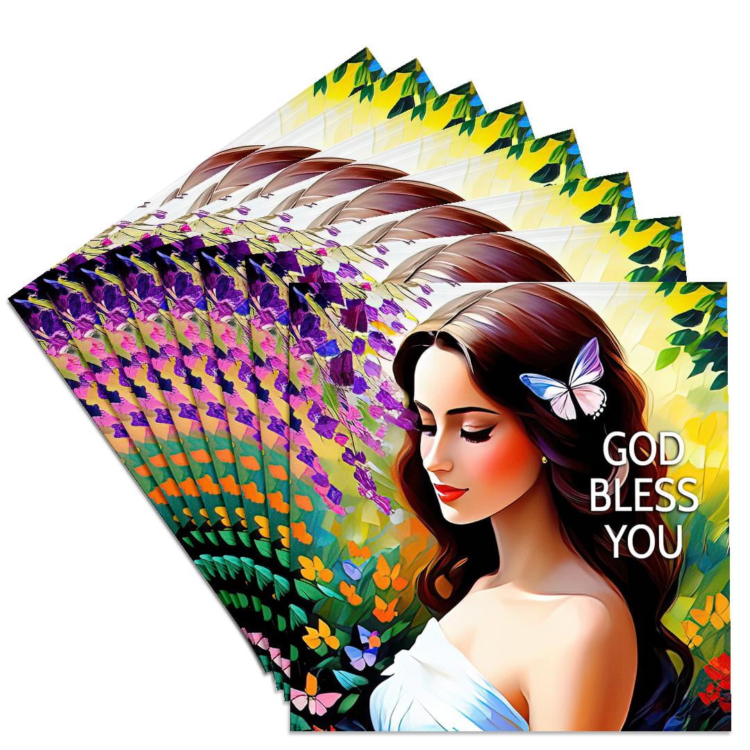 3drose, God Bless You. Delicate Young Lady in the Fantasy Garden. Cool ...