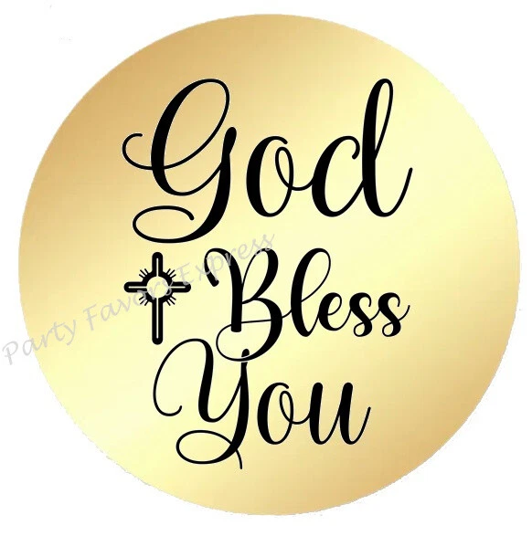 God Bless You Stickers Party Favors Phone Decal Water Bottle Stickers ...