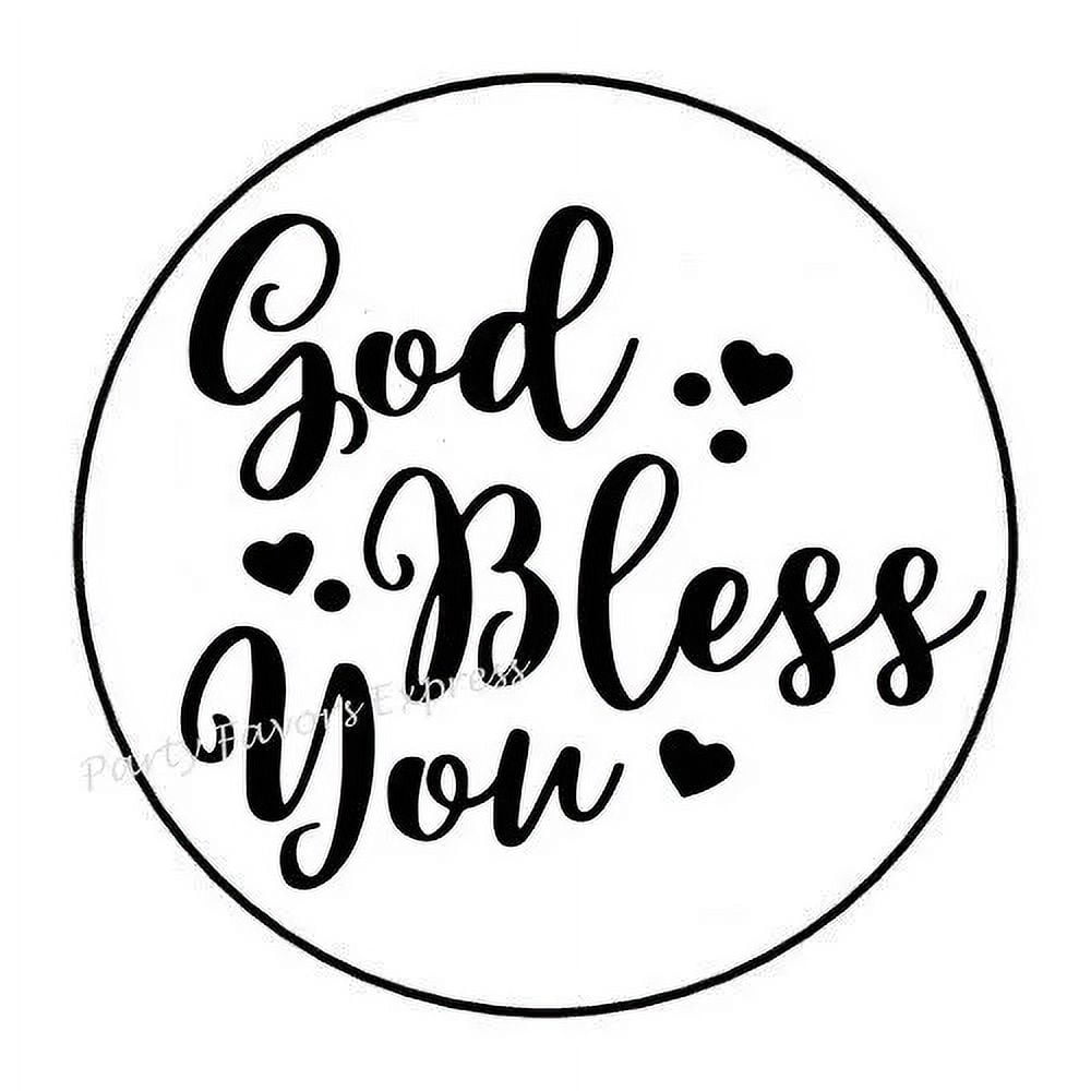 God Bless You Stickers Party Favors Phone Decal Water Bottle Stickers ...
