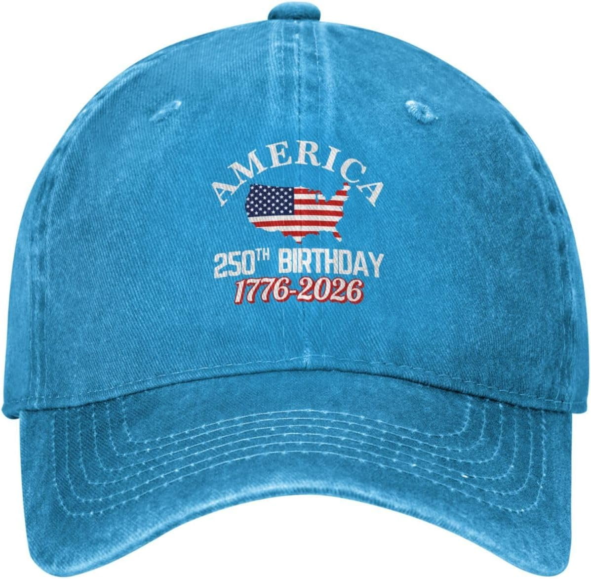 God Bless the USA Hat – America’s 250th Birthday Baseball Cap – 1776 to ...