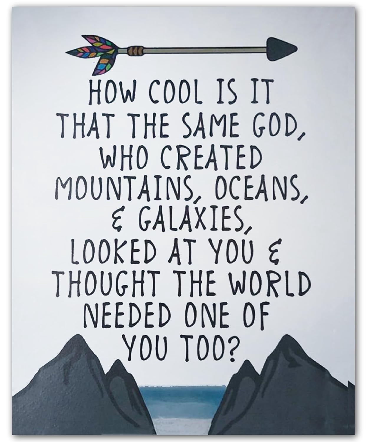 Same God Who Created You - Motivational Wall Art Print - Positive ...