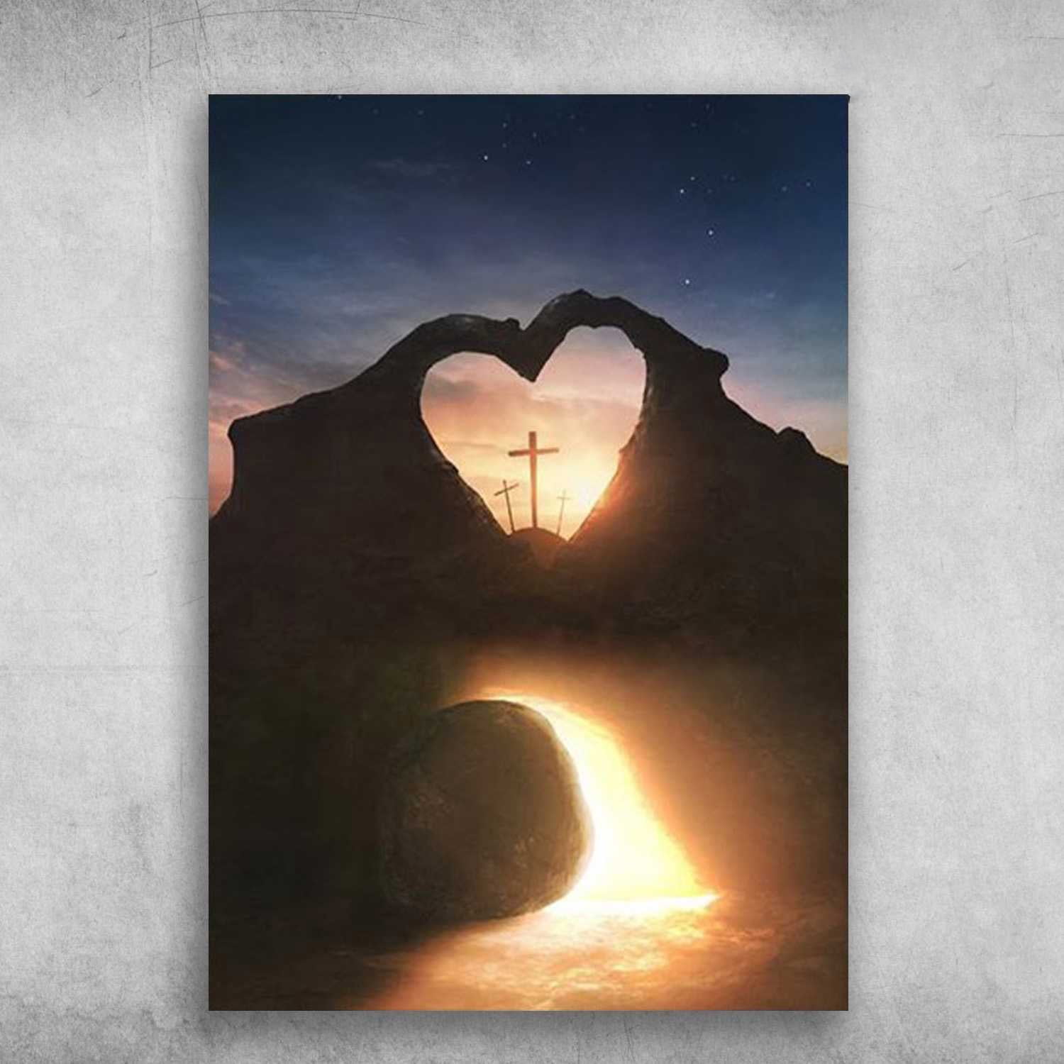 God Cross Scene, Way To Come With Jesus 16 x 24 Inch Poster - Walmart.com