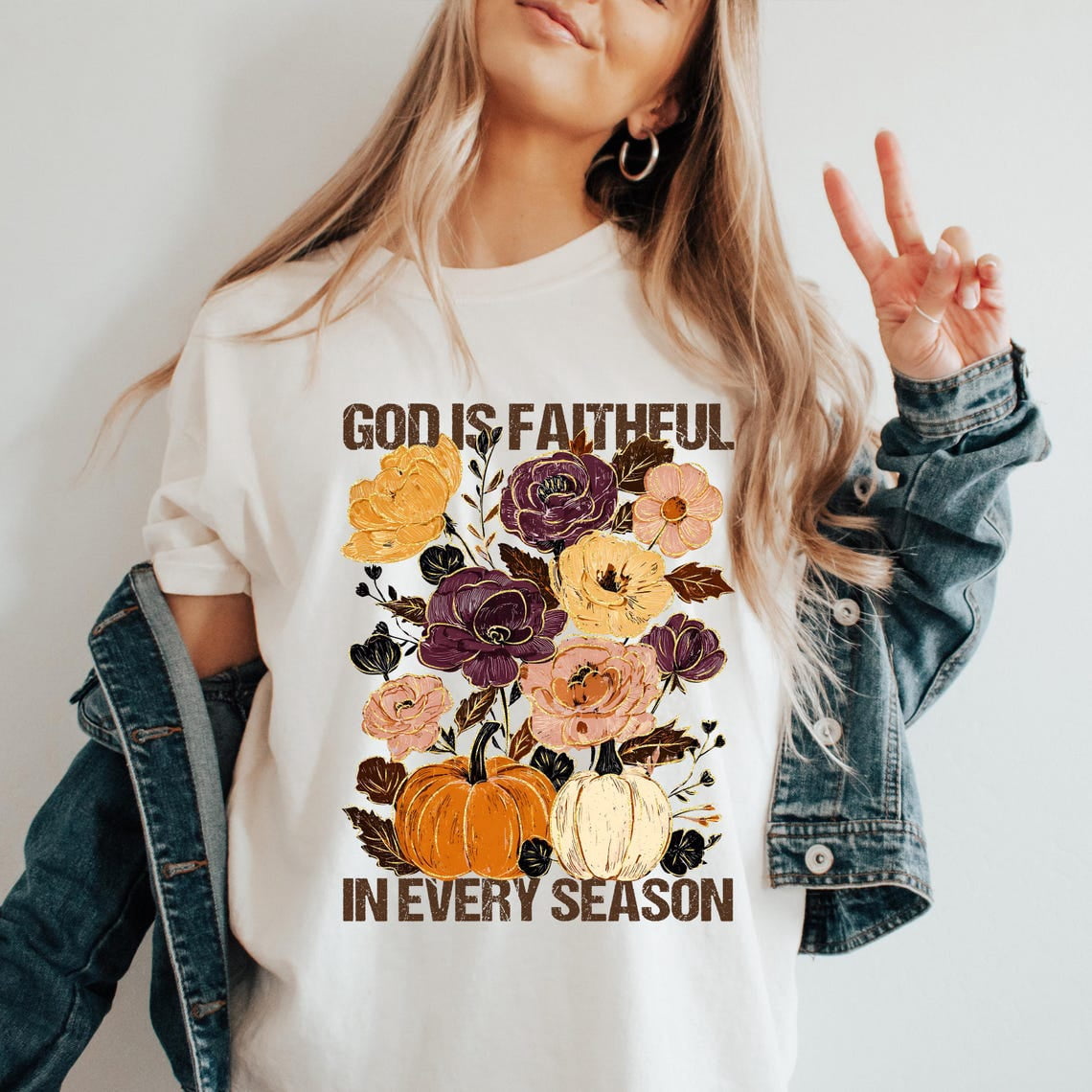 God Is Faithful In Every Season Shirt, Christian Fall Shirt ...