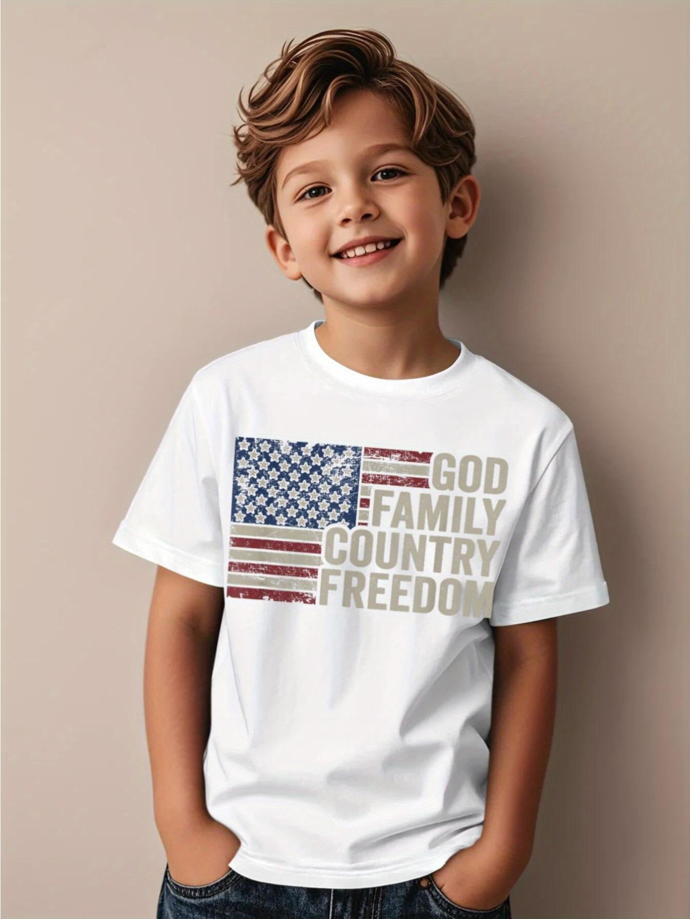 God Family Country Freedom 4th July USA Flag Christian Funny Awesome ...