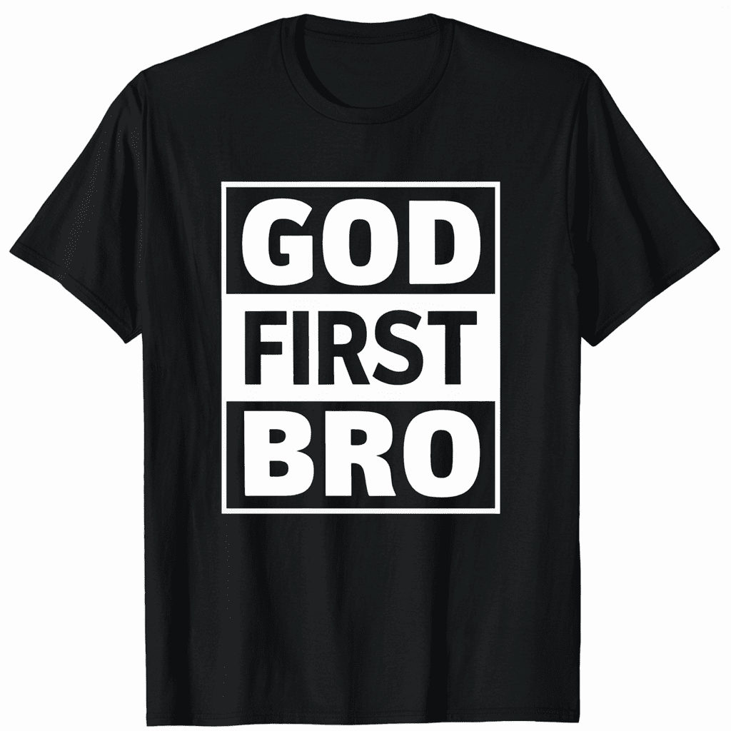 God First Bro Religious God Jesus Christian Faith Cross Lion T-Shirt ...