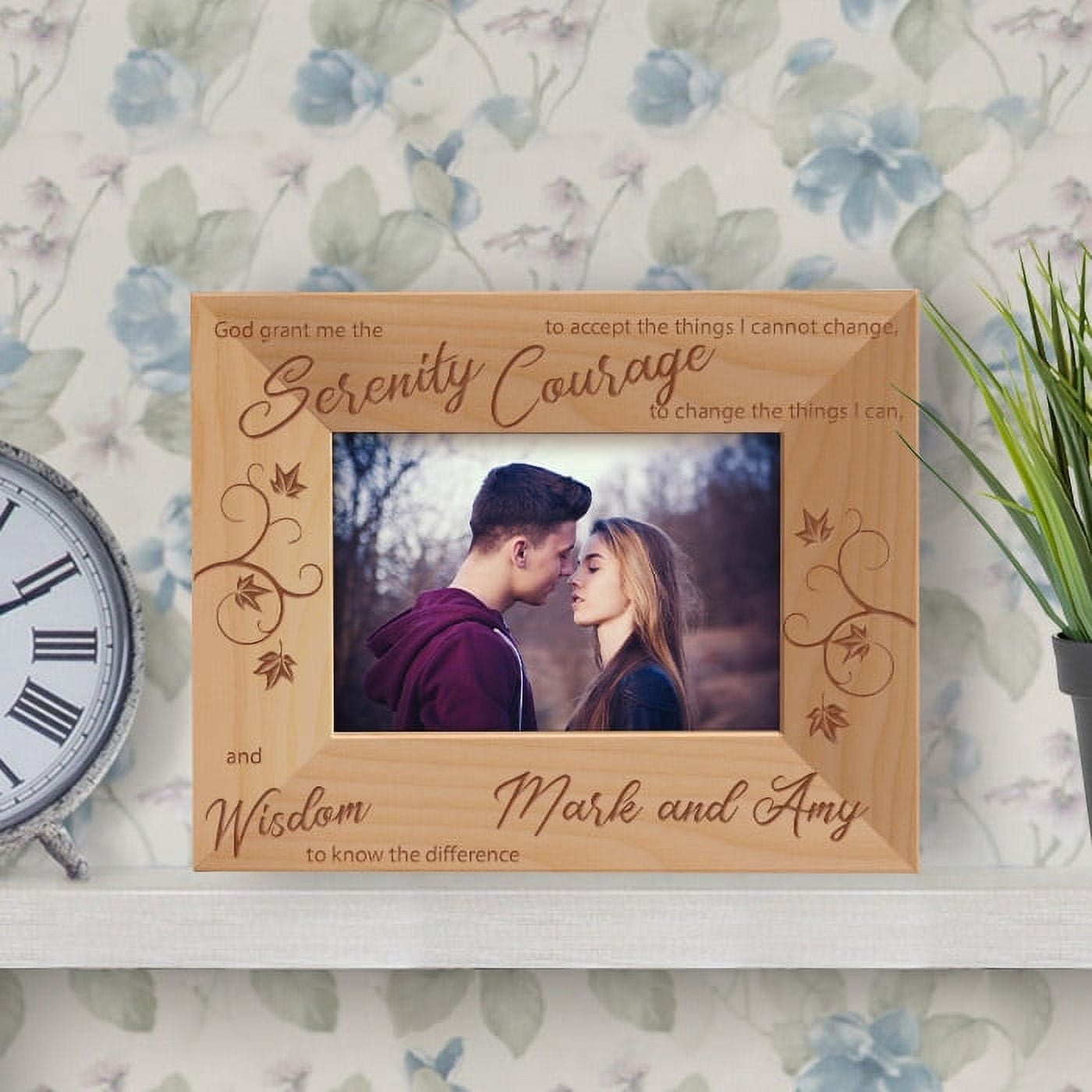 God Give me the Serenity Personalized Wooden Picture Frame-5" x 3 1/2 ...