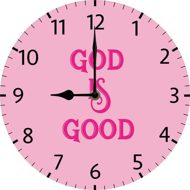 God Is Good Christian Wall Clock Religious Family Clock Christian Gifts ...