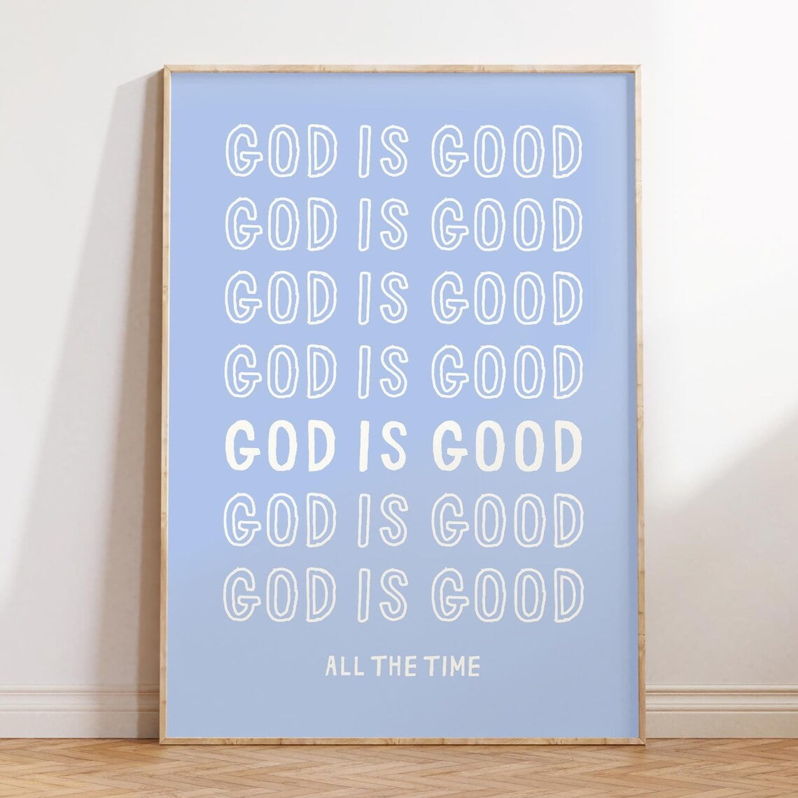 God Is Good All The Time Print, Bible Verse Poster, Christian Posters ...