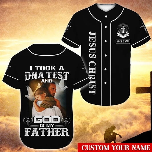 God Hug Dove God Is My Father Custom Baseball Jersey - Personalized ...