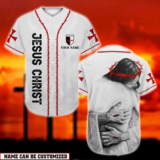 God Hug God Is Love Custom Baseball Jersey - Personalized Jesus ...