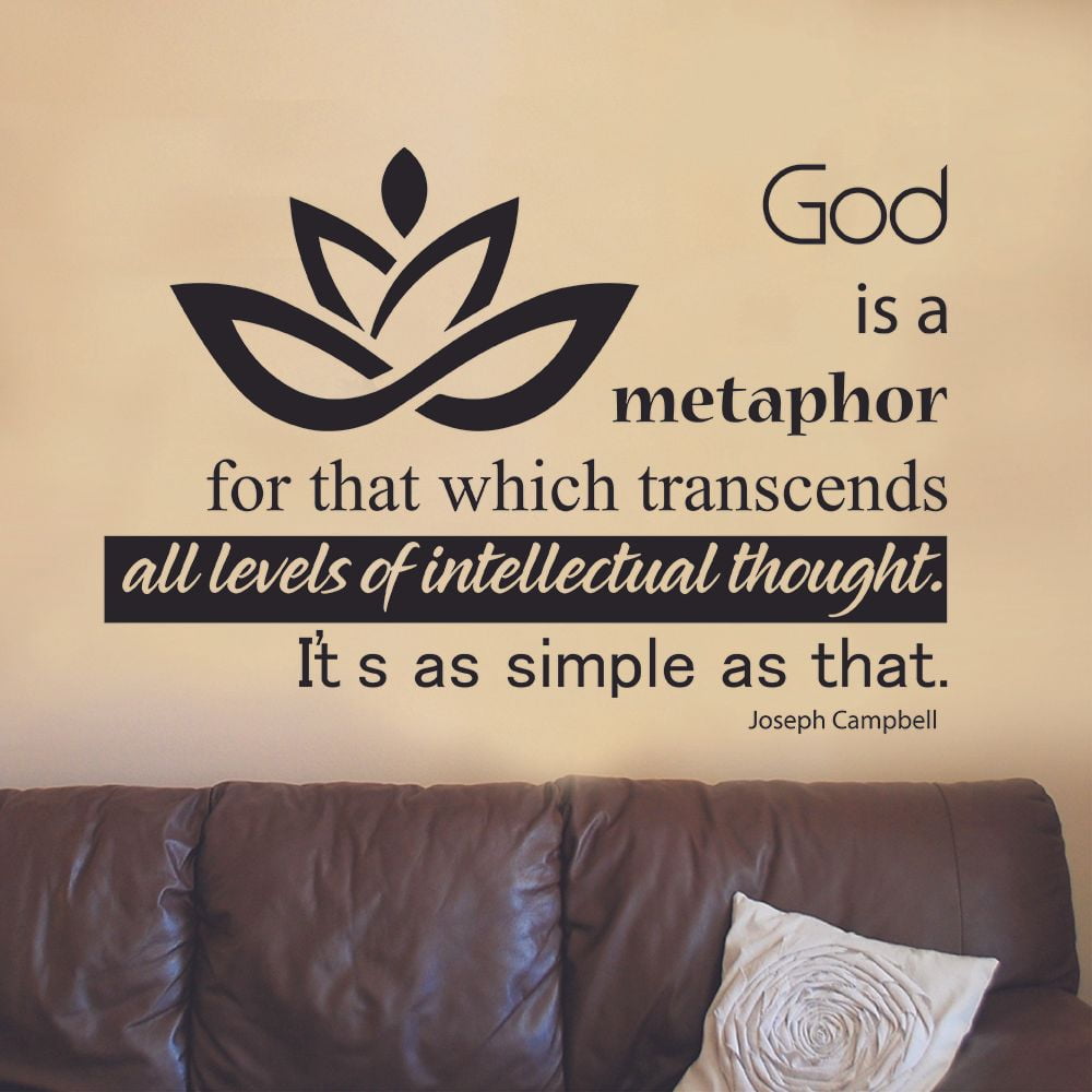 God Is A Metaphor - Joseph Campbell Religious Religion Quotes Saying ...