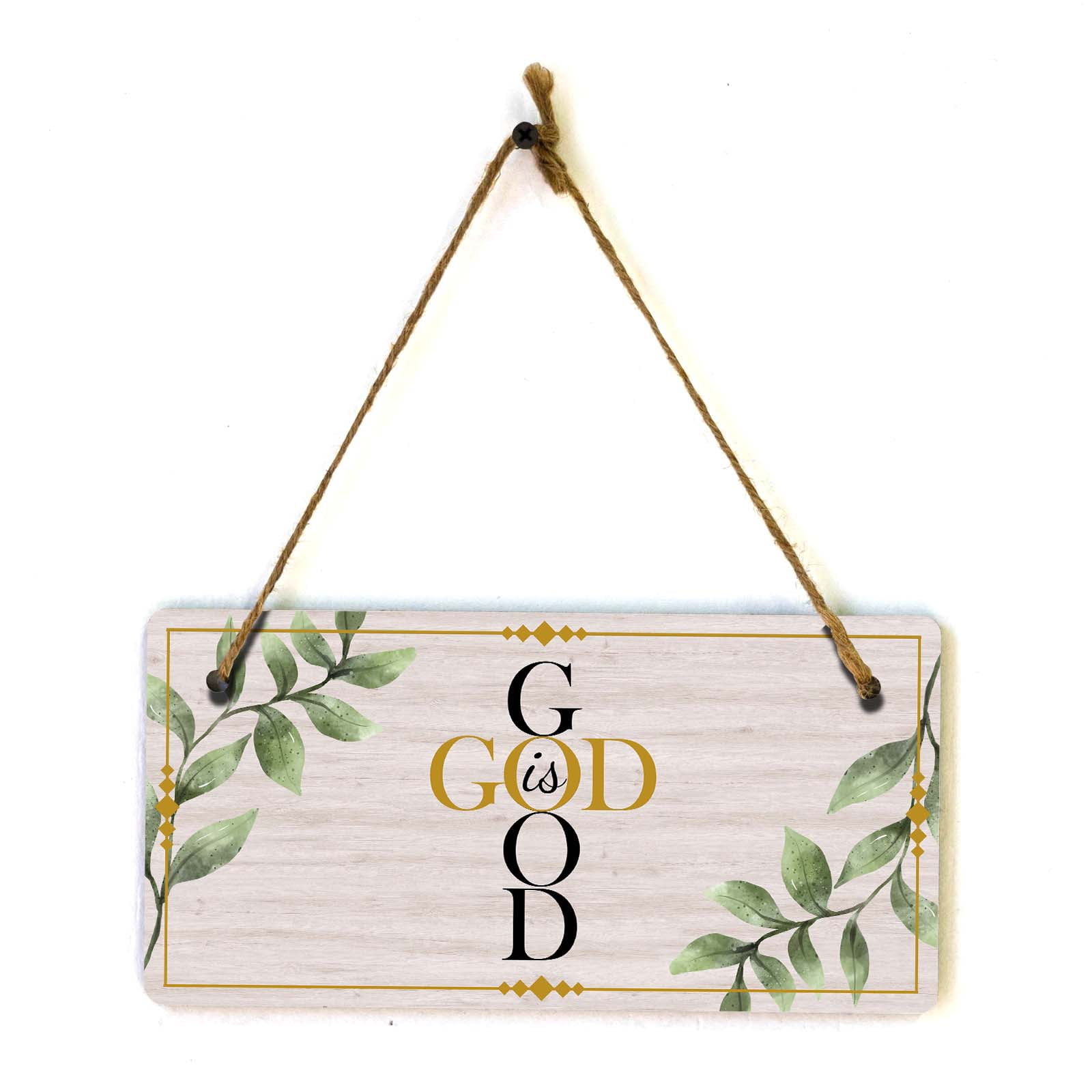 God Is Good 5x10 Hanging Plus Wall or Door Sign | Home Decor - Walmart.com