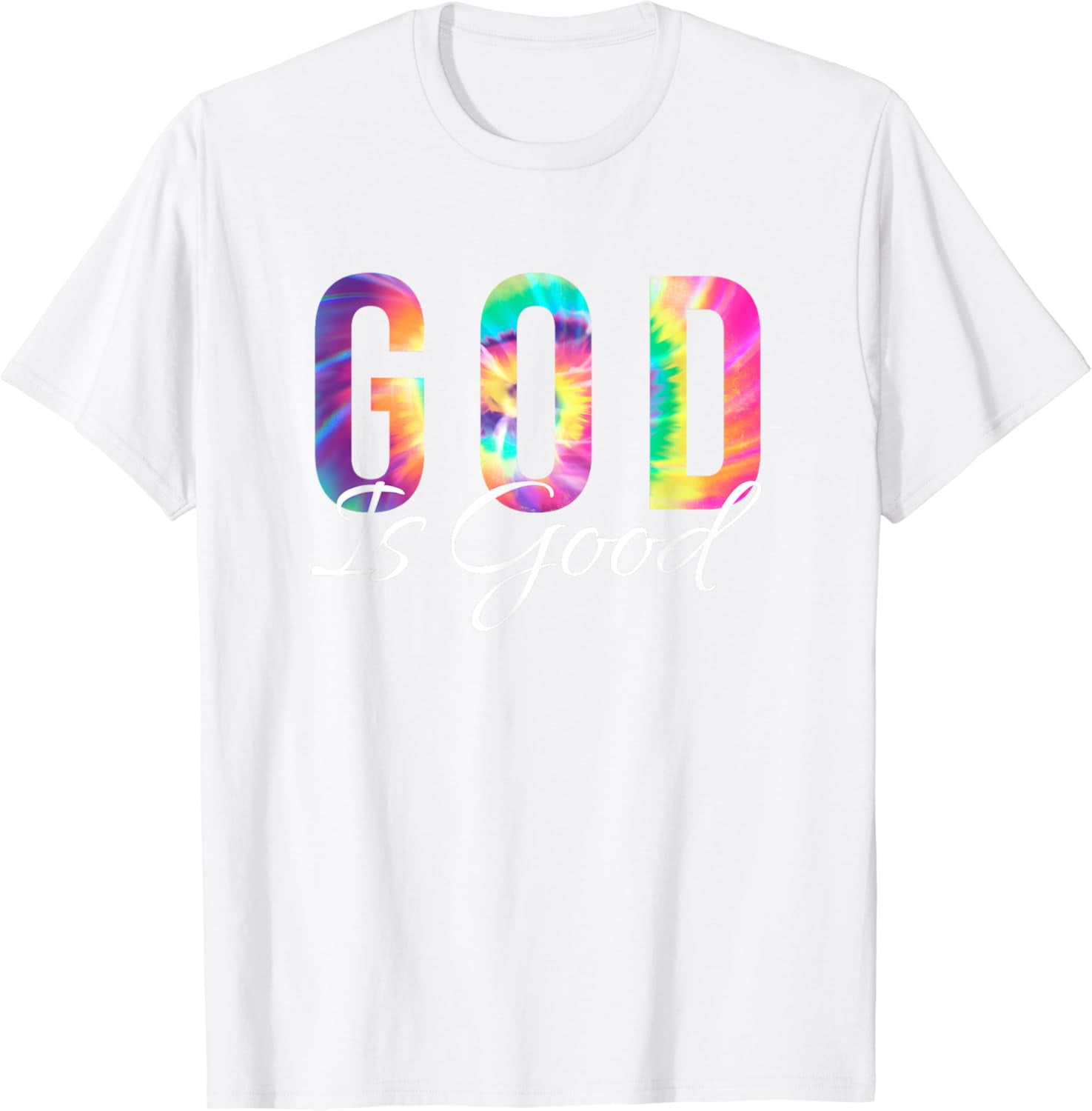 God Is Good Bible Verse Psalm Christian Faith Jesus Tie Dye T-Shirt ...