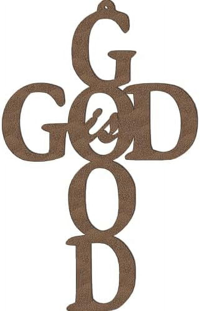 - God Is Good Cross - Metal Wall Art - 10" X 17" - Hammered Copper ...