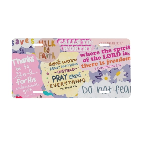 God Is Good God Loves You License Plate, Car Front License Plates With ...