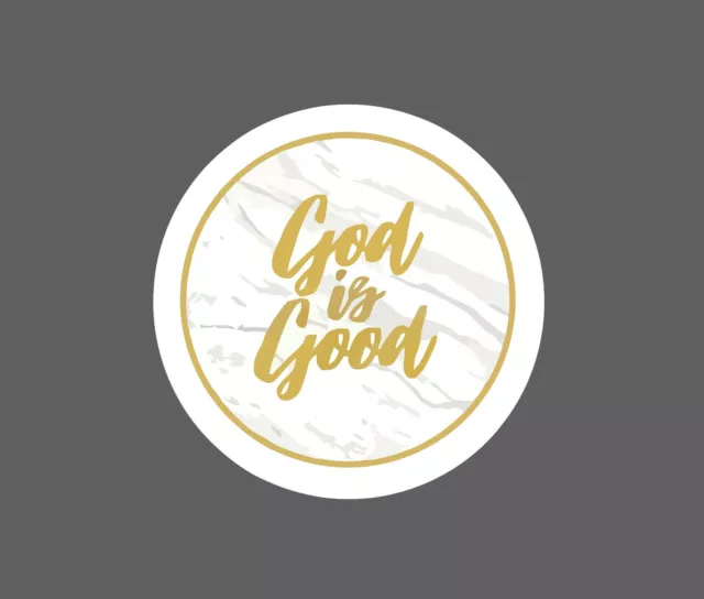 God Is Good Sticker Granite Waterproof Sticker Phone Decal Water Bottle ...