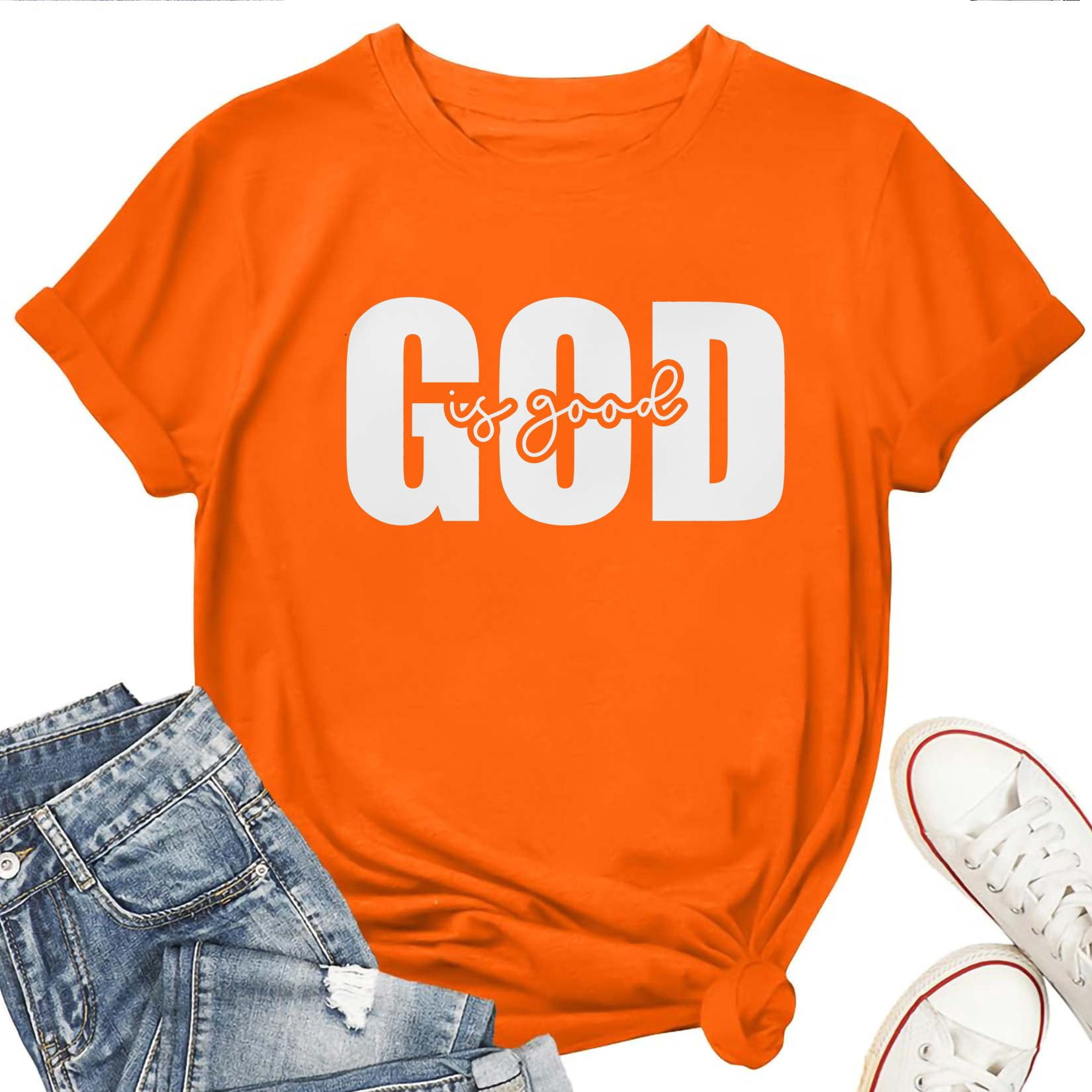 God Is Good Women's T-Shirt – Christian Faith Graphic Tee, Religious ...