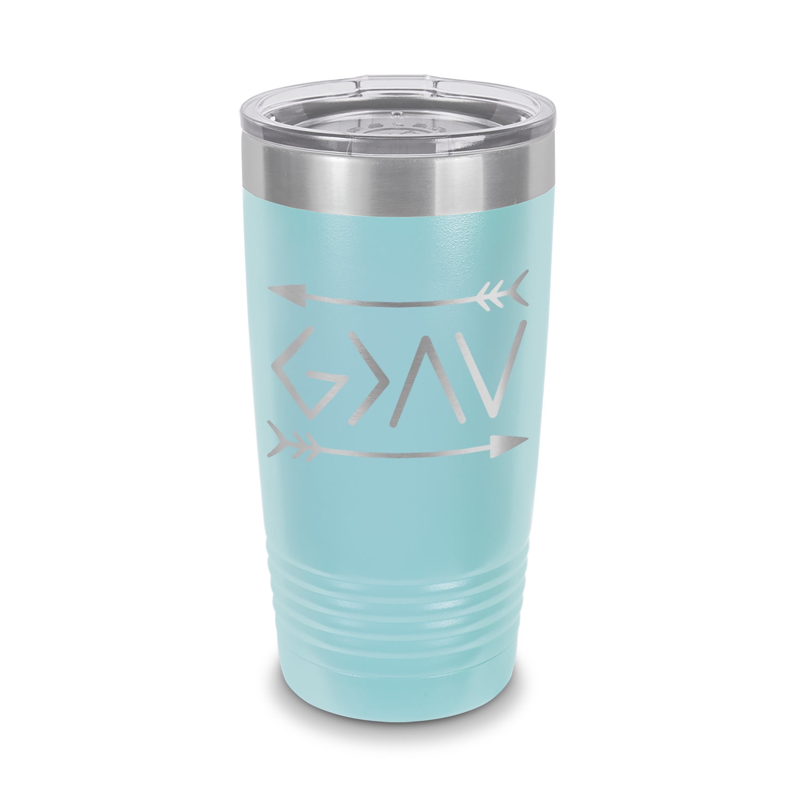 God Is Greater Than The Highs & Lows Tumbler 20 oz - Laser Engraved w ...