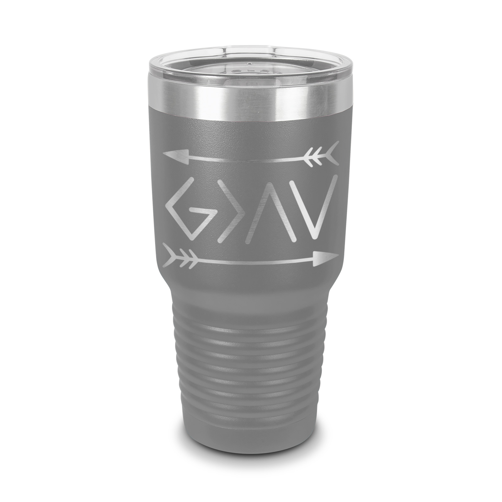 God Is Greater Than The Highs & Lows Tumbler 30 oz - Laser Engraved w ...