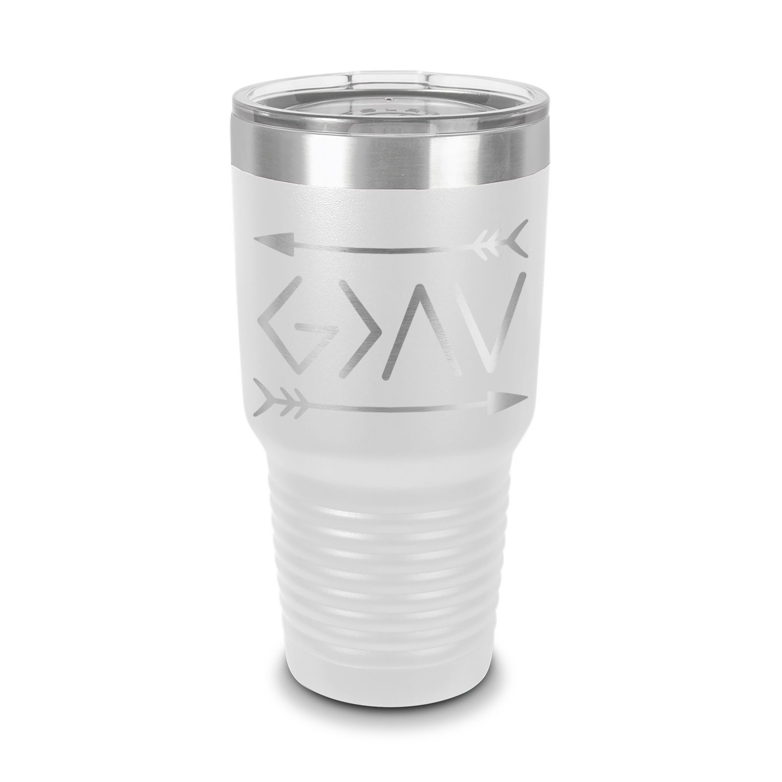God Is Greater Than The Highs & Lows Tumbler 30 oz - Laser Engraved w ...