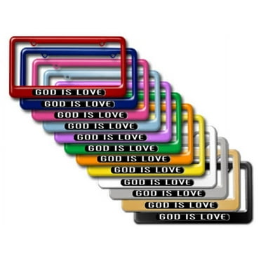 In God We Trust Black, USA License Plate Tag Frame, Multiple Colors ...