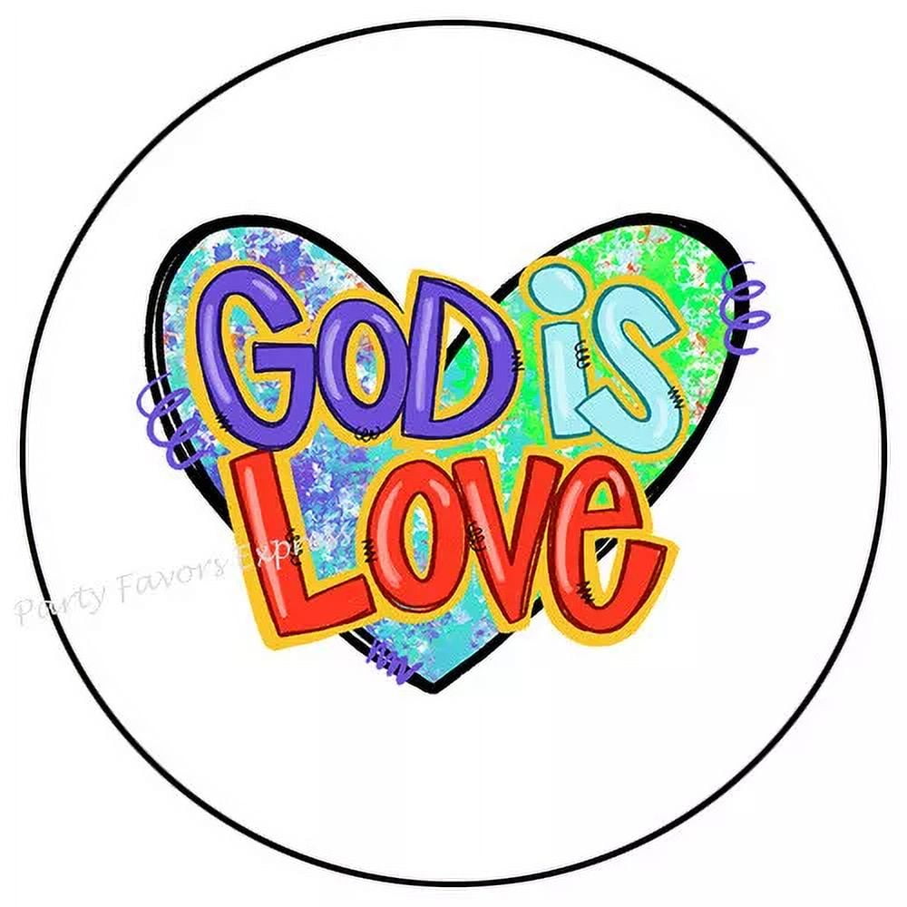 God Is Love Sticker Party Favors Sticker Envelope Seals Labels Stickers ...
