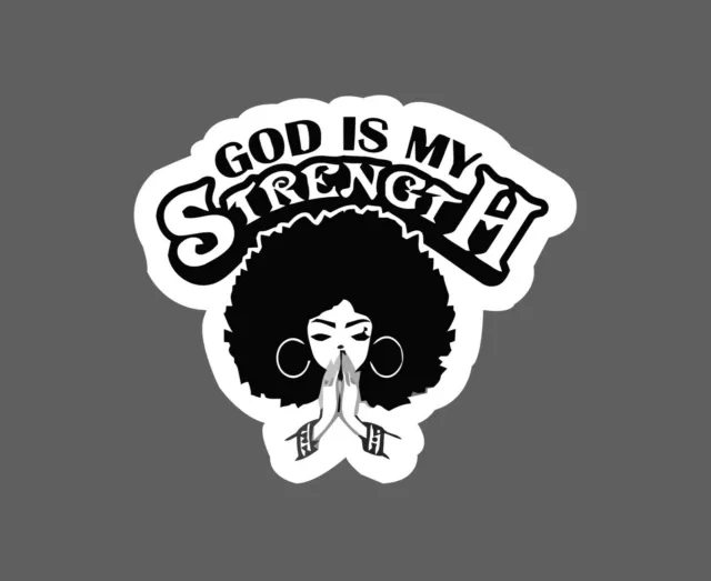 God Is My Strength Sticker Waterproof Sticker Phone Decal Water Bottle ...