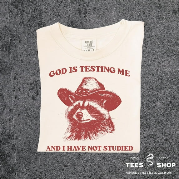 God Is Testing Me And I Have Not Studied Retro TTee, Tee All Size S-3Xl ...