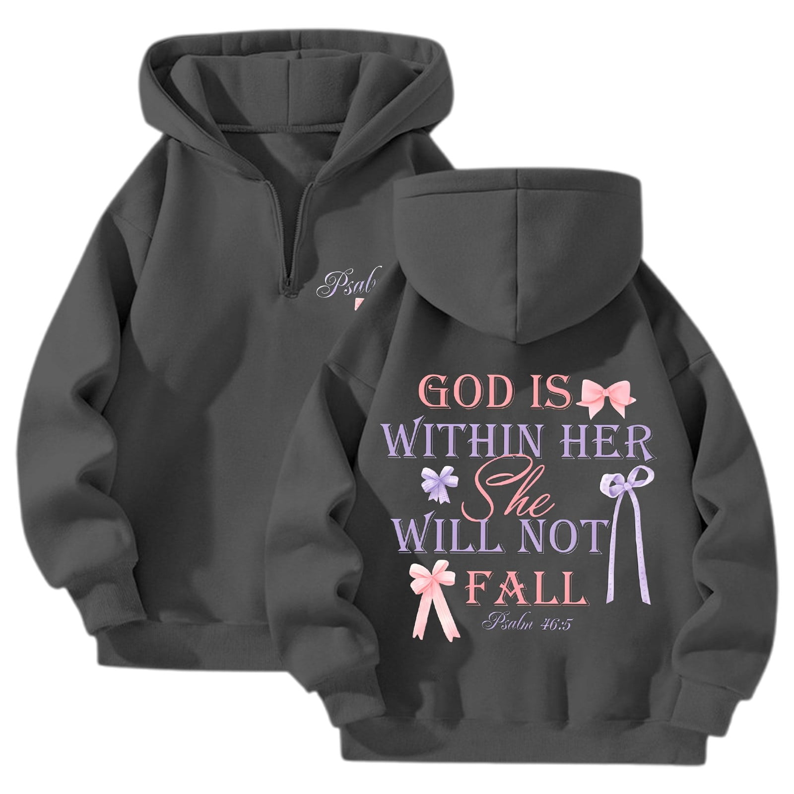 God Is Within Her She Will Not Fall Christian Hoodie For Women Bible ...