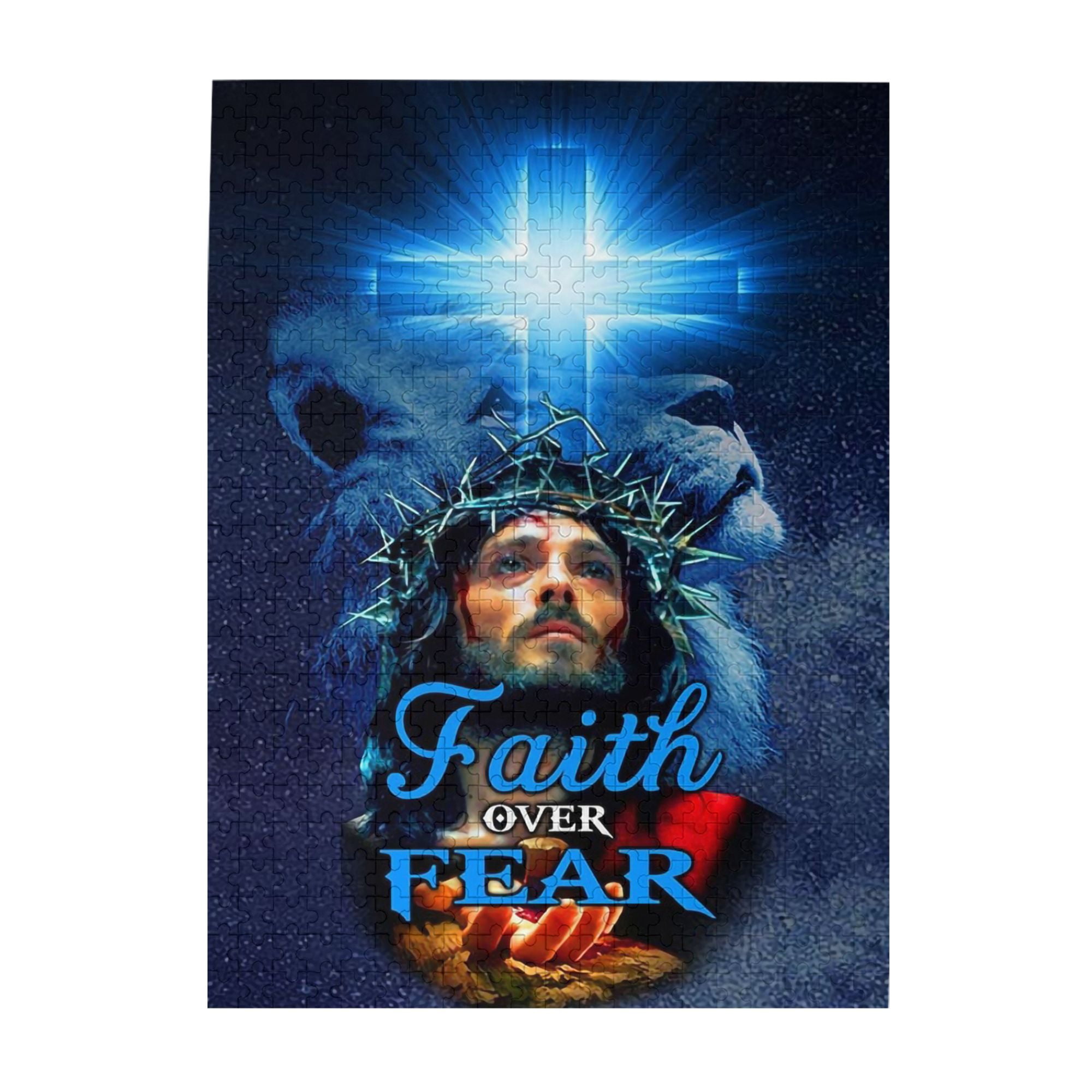 God Jesus Christ Puzzle, Home Decor Gift For Christian Family, Jesus ...