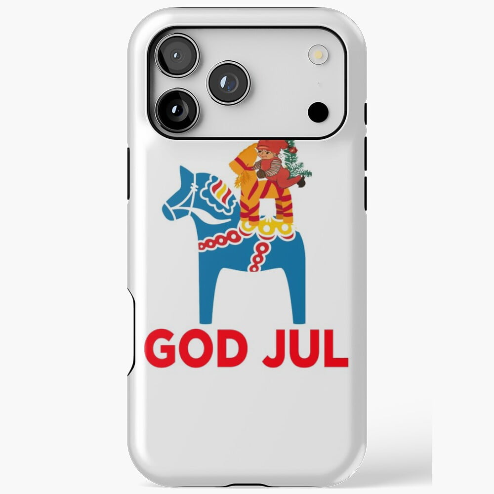 God Jul Dala Horse Goat iPhone Case 17 16 15 14 13 12 11 Pro Max ...
