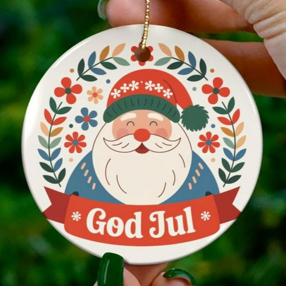 God Jul Ornament Noel Decoration Gift Swedish Family Nordic Festive ...