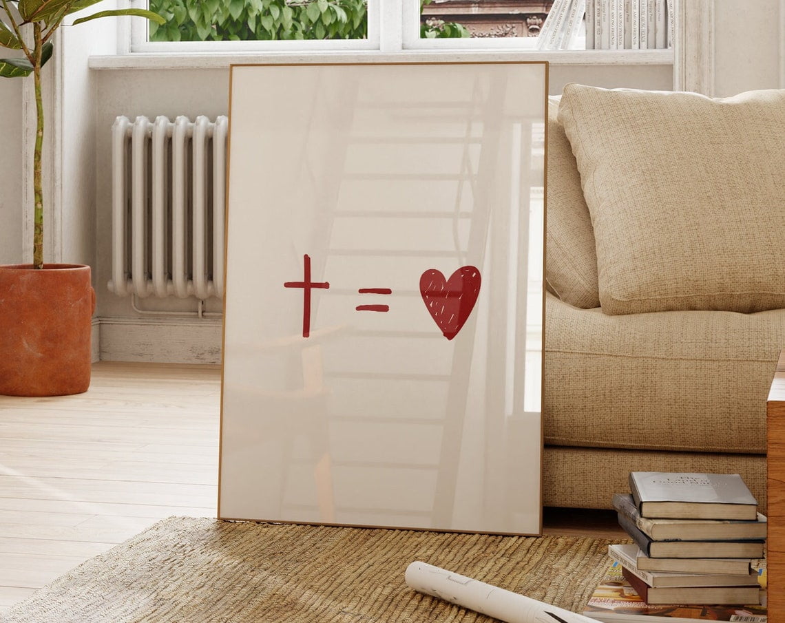 God Is Love Poster! Boho, Minimalist Modern Art, Boho&Minimalistdecor ...