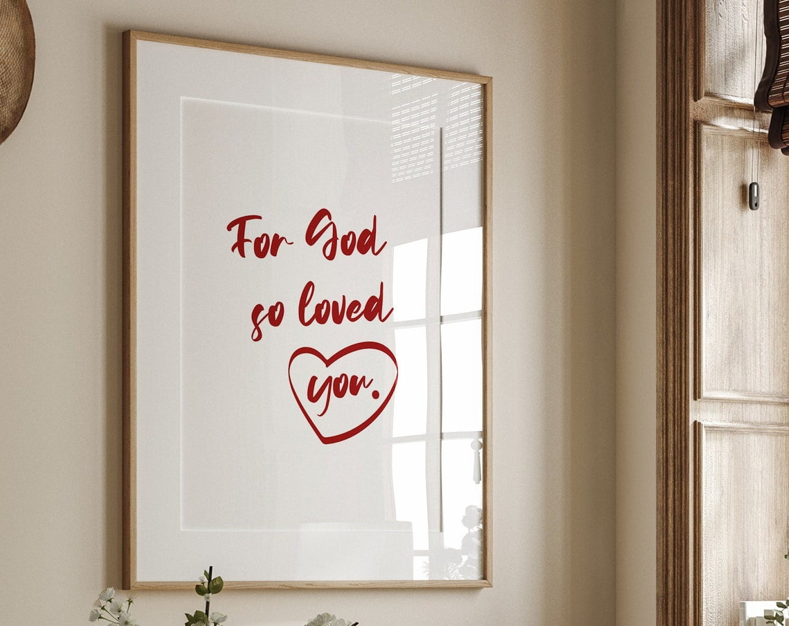God Is Love Poster! Boho, Minimalist Modern Art, Boho&Minimalistdecor ...