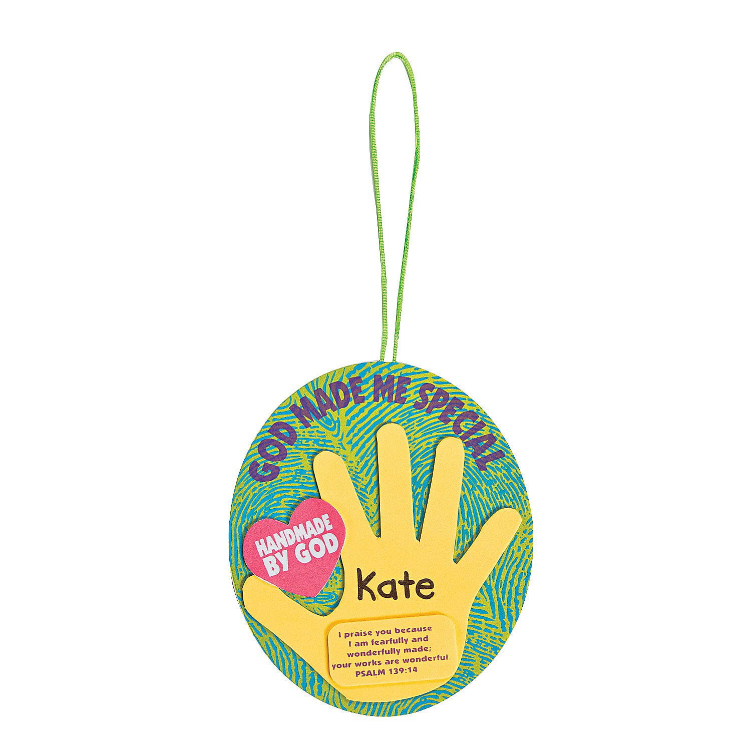God Made Me Special Handprint Orn Ck12 - Craft Kits - 12 Pieces ...