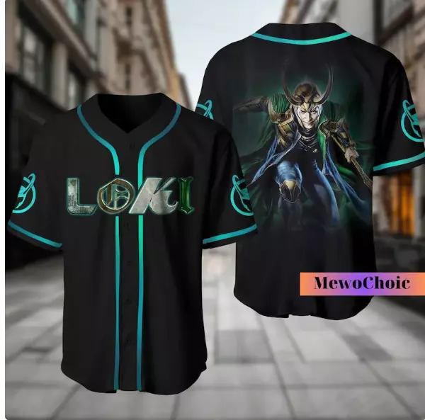 God Of Mischief 3D Baseball Jersey Shirt HALLOWEEN GIFT CHRISTMAS BEST ...