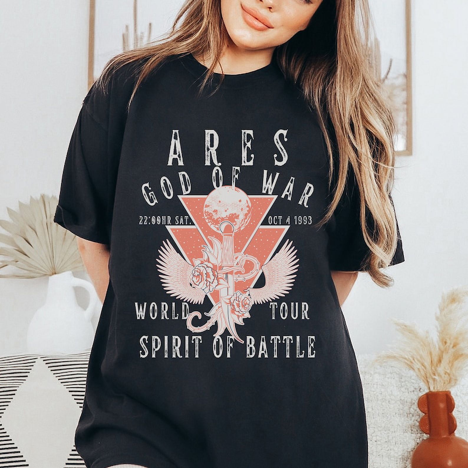 God Of War Shirt Greek Gods Distressed Band Tee Greek Mythology Shirt ...