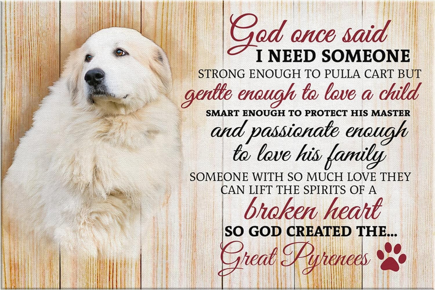 God One Said I Need Some One Great Pyrenees 300 Pieces Puzzle Funny ...